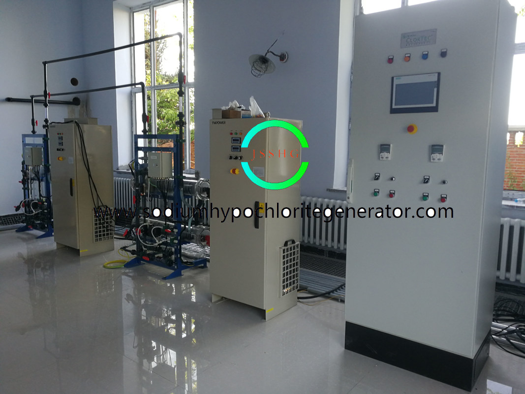 Environmental Seawater Electro Chlorination Modular Type Design , 380V ...